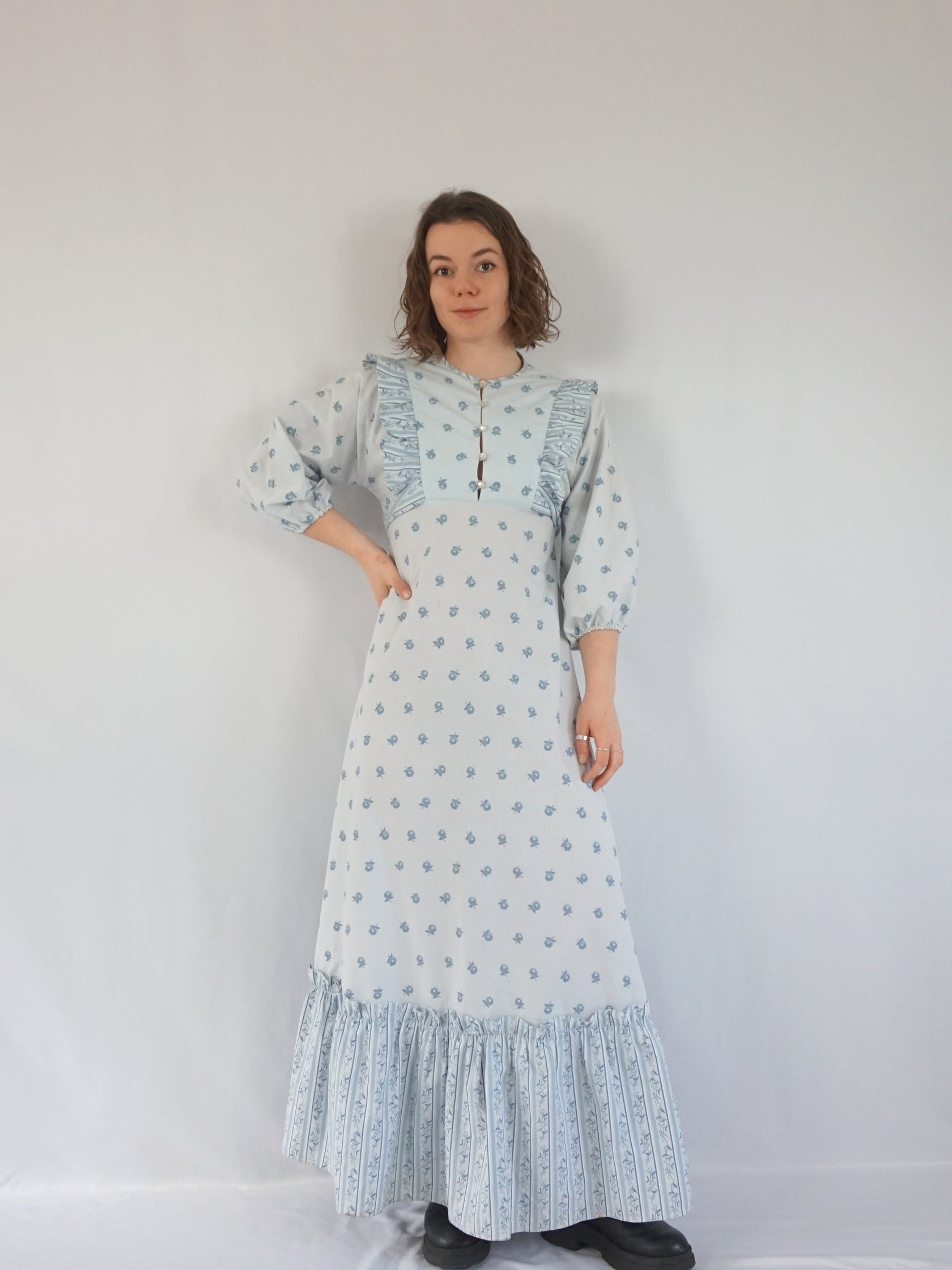 Vintage 70s Simon Ellis Prairie Dress - S | Reloved Studio