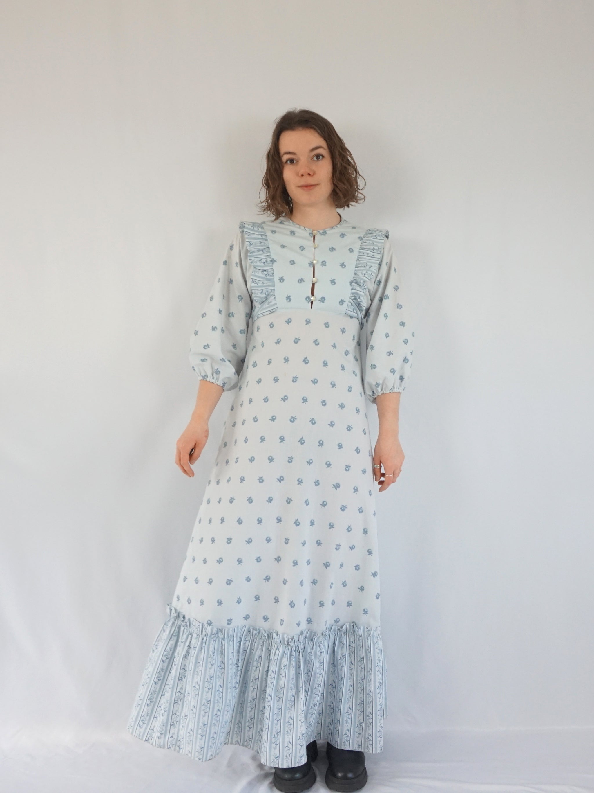 Vintage 70s Simon Ellis Prairie Dress - S | Reloved Studio