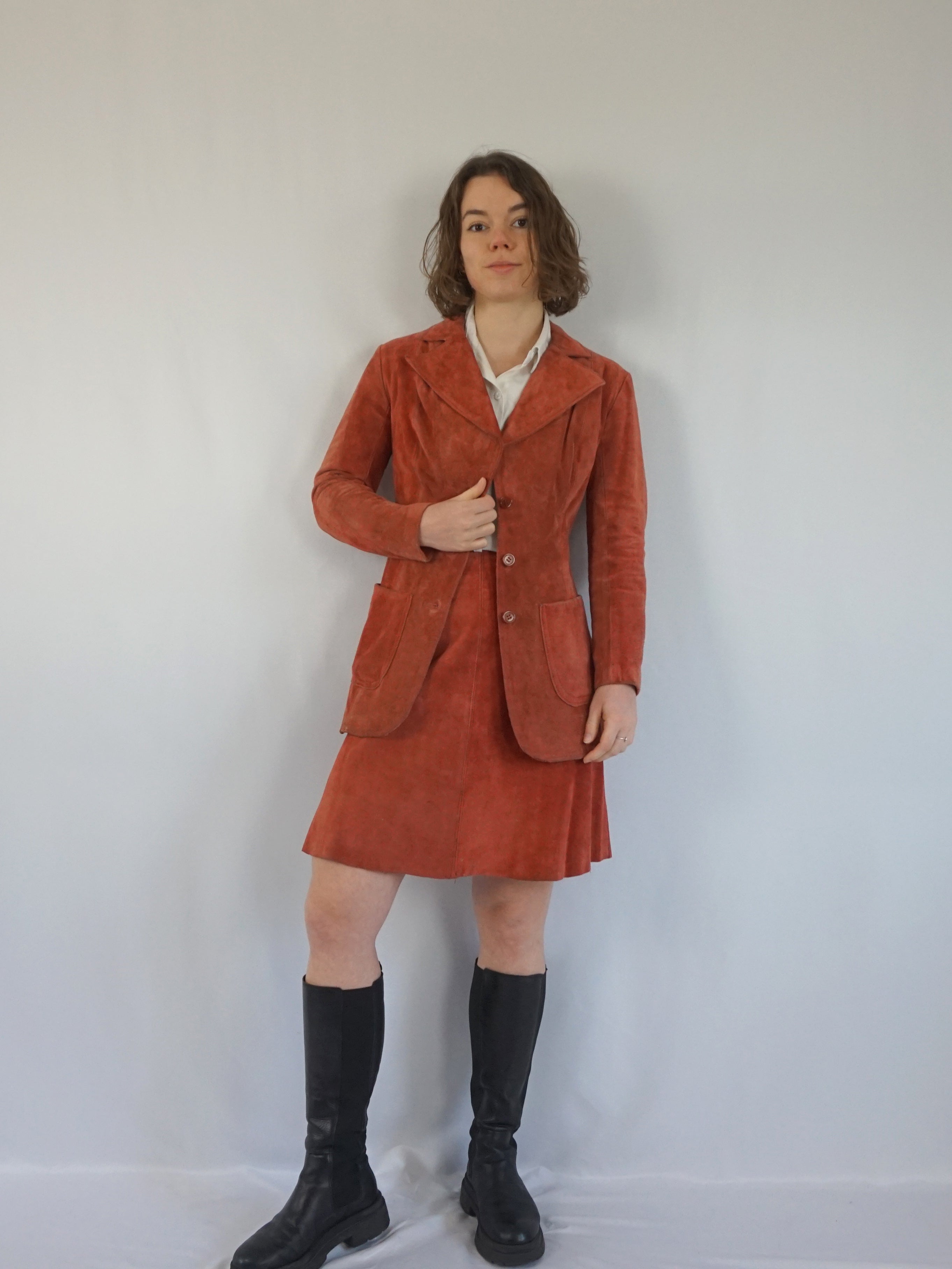 Vintage 70s Suede Two Piece Set - S | Reloved Studio