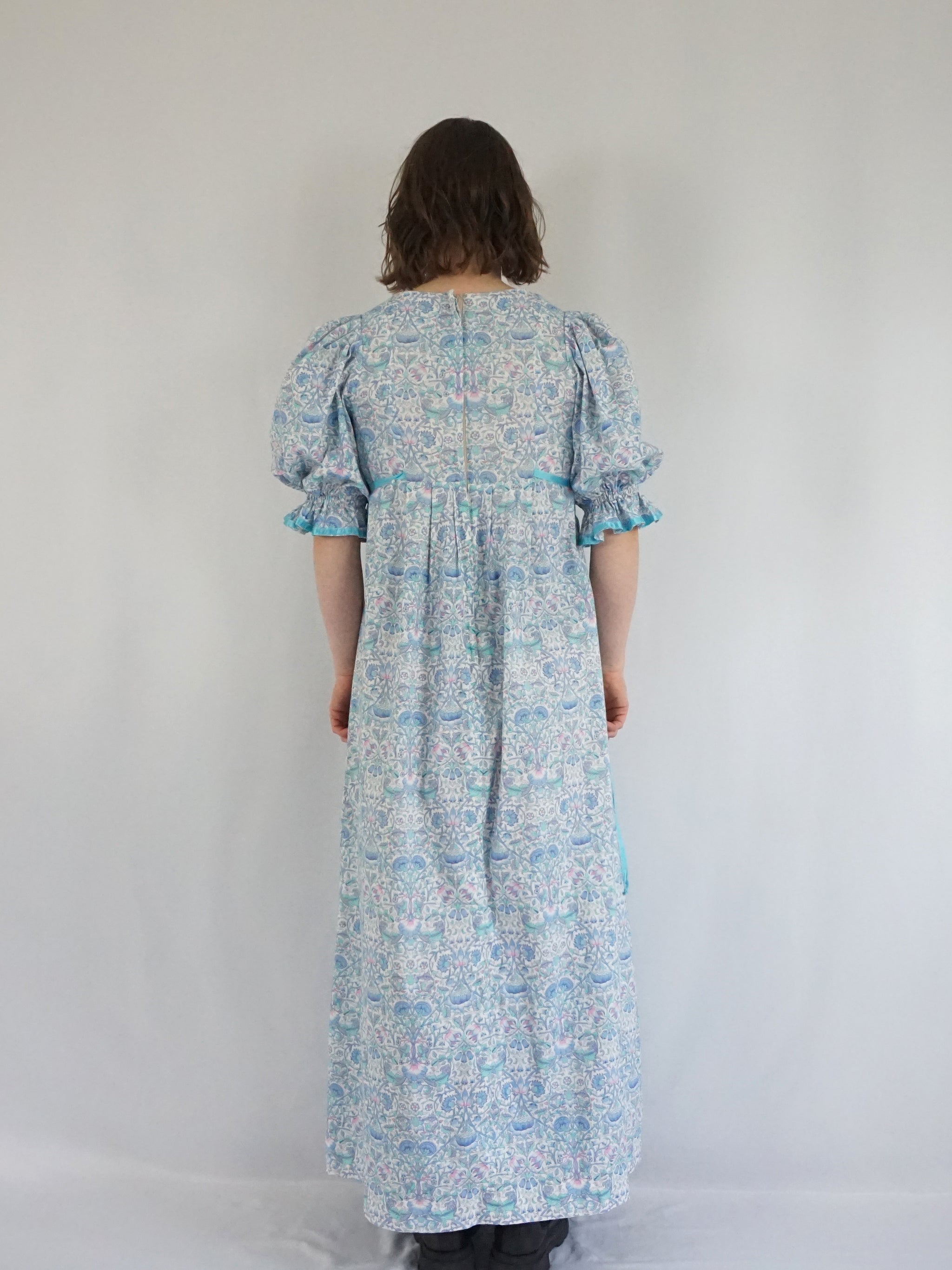 Vintage 70s William Morris Style Maxi Dress - S | Reloved Studio